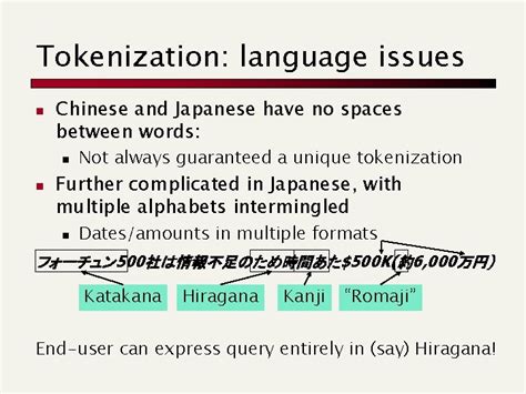 More On Tokenization Indexing Implementation Lecture 3 Recap