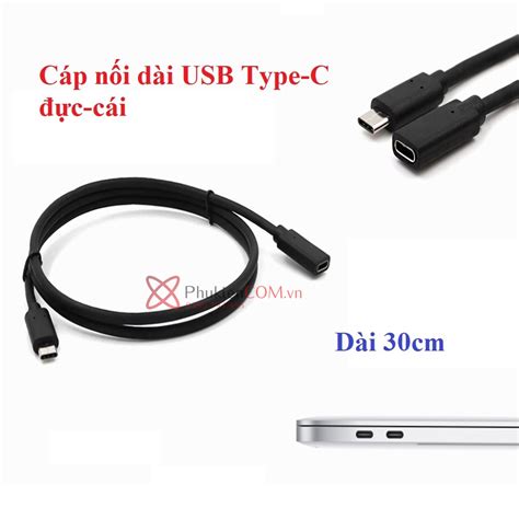 Cáp Usb Type C Nối Dài đực Cái Phukiencom