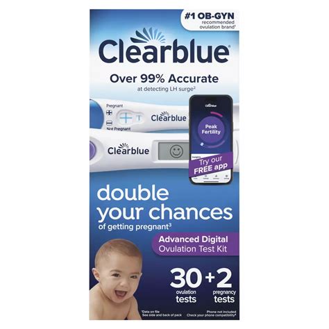 Clearblue Advanced Digital Ovulation Test Kit 2 Pregnancy Tests