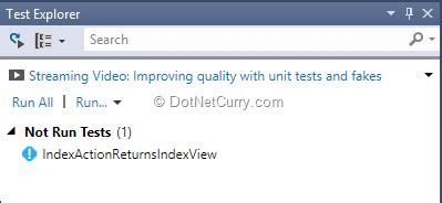 ASP NET MVC Unit Testing Using NUnit In Visual Studio DotNetCurry