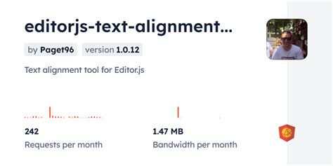 Editorjs Text Alignment Tool Cdn By Jsdelivr A Cdn For Npm And Github