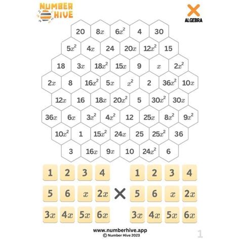 Number Hive Mathematics Strategy Game
