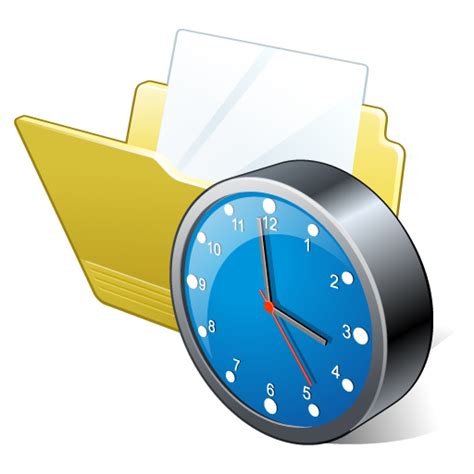 Clock Document File Folder Icon Download On Iconfinder