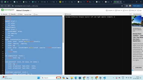 Find Maximum Difference Between Nearest Left And Right Smaller Elements Tpoint Tech