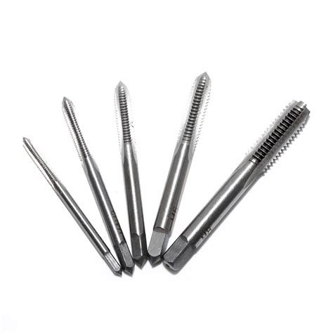 5pcs Hand Screw Tap Screw Thread M3 M4 M5 M6 M8 Thread Tool Metric Plug Tap Set Drill Set Tap
