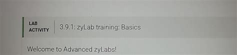 Solved Labactivity391 Zylab Training Basicswelcome To