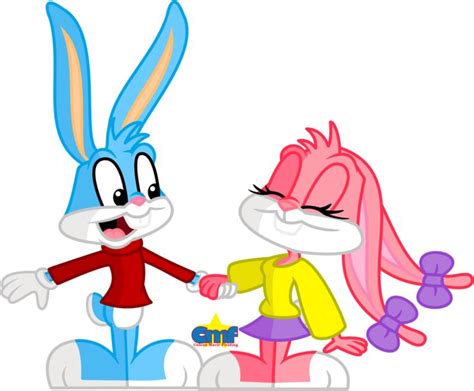 Buster And Babs Holding Hands By Tiny Toons Bab