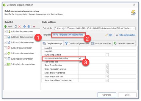¿cómo Definir Robotstxt Y Etiquetas Meta Robots En Tu Documentación Html Helpndoc