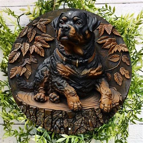 Aluminum Rottweiler Metal Theme Decoration Trendyfastgear