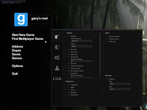 garry s mod hack esp aimbot misc resource dumper lua executor