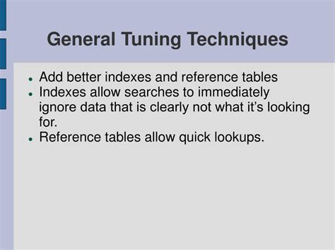 Ppt Database Tuning Powerpoint Presentation Free Download Id4039801
