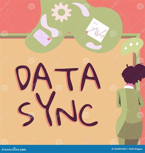 Text Caption Presenting Data Sync Concept Meaning Data That Is Continuously Generated By