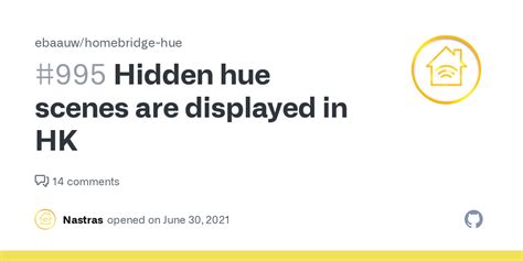 Hidden Hue Scenes Are Displayed In HK Issue 995 Ebaauw Homebridge Hue GitHub