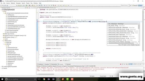 Spring Mvc Tutorials 39 Web Services 09 Requestmapping Using Produces Youtube