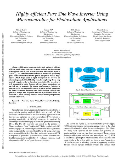 Pdf Highly Efficient Pure Sine Wave Inverter Using Microcontroller For Photovoltaic Applications