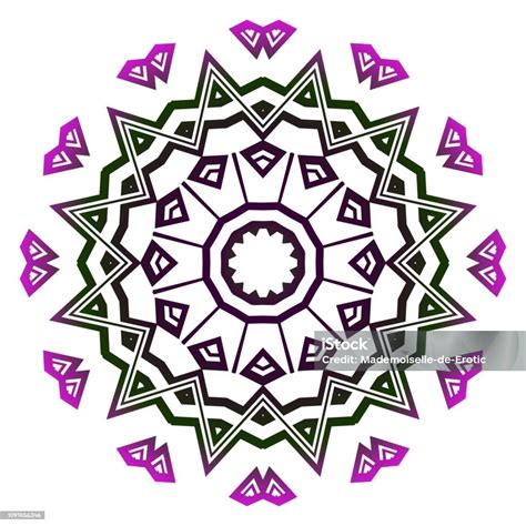 만다라 패턴입니다 전통적인 인도 만다라입니다 부족 원 기호 그림을 방향을 정하십시오 벡터 일러스트 레이 션 디자인에 대한 스톡 벡터 아트 및 기타 이미지 Istock