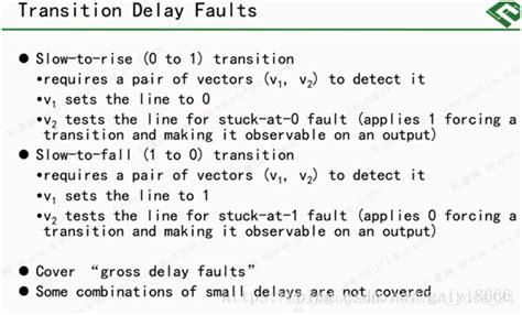Dft的几种 Fault Modelsdft Transition Csdn博客
