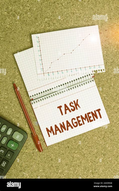 Writing Note Showing Task Management Business Concept For The Process Of Managing A Task