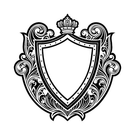 Premium Vector Luxury Vintage Victorian Crest Emblem