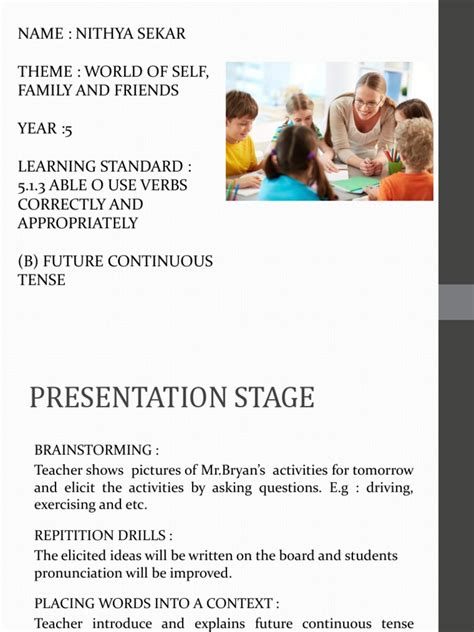 Teaching Future Continuous Tense Pdf