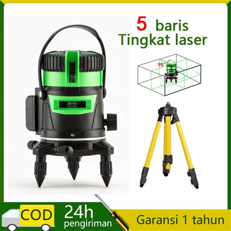 Jual Laser Level Professional Self Leveling Projector Green Laser 5 Line Shopee Indonesia