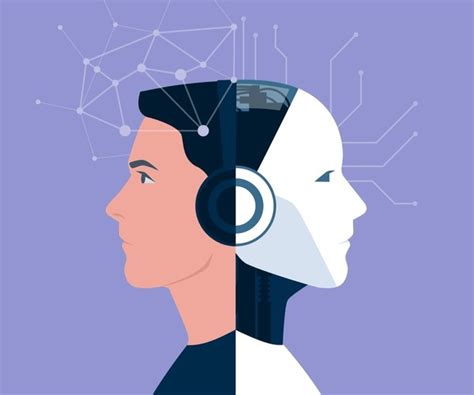 Artificial Intelligence And Humans Merging Over 17 Royalty Free Licensable Stock Vectors