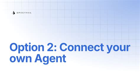 Option Connect Your Own Agent Syntax V Docs