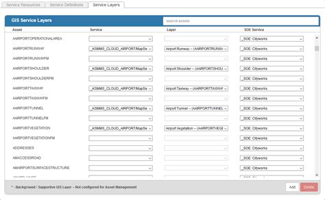 Configure Service Layers