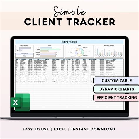 Client Tracker Excel Spreadsheet Customer Tracking Spreadsheet Sales Tracker For Small