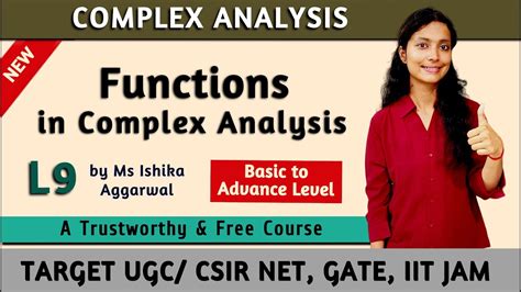 Functions In Complex Analysis L9 Ugccsir Net Gate Iit Jam Upsc