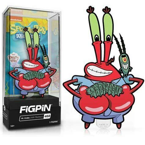 Figpin Spongebob Squarepants Mr Krabs Wplankton Pin 468