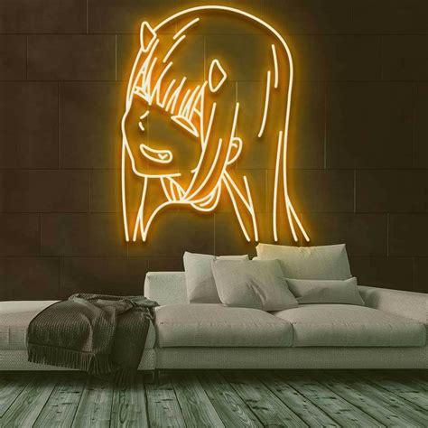 Zero Two Neon Sign Canvas Freaks