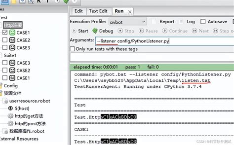 Robotframework之用例执行时添加命令行参数（十三）robot命令行 Csdn博客