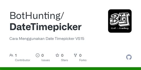 Github Bothuntingdatetimepicker Cara Menggunakan Date Timepicker Vs15