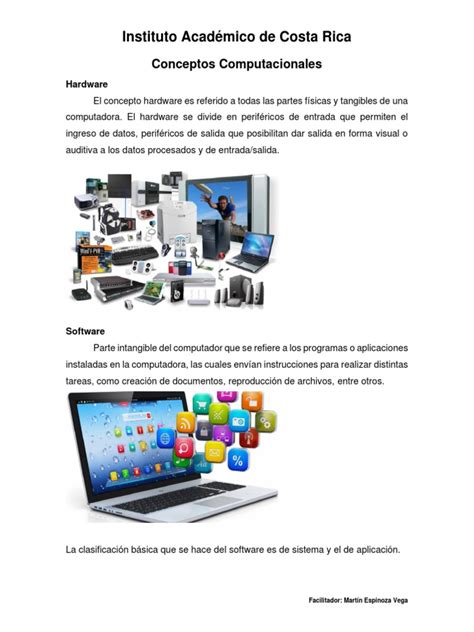 Conceptos Computacionales Pdf Impresora Computación Almacenamiento De Datos De La