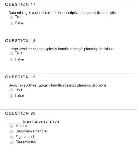 solved question 17 data mining is a statistical tool for