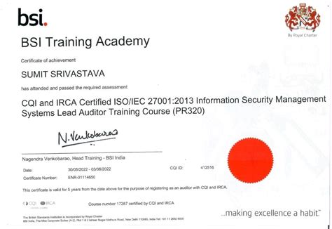 Sumit Srivastava On Linkedin Informationsecurity Leadauditor Isms Iso27001