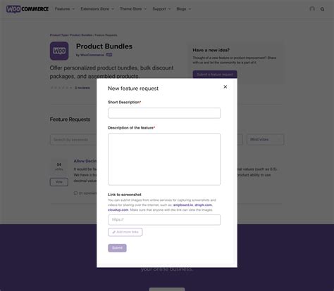 Feature Request Portal Documentation Woocommerce