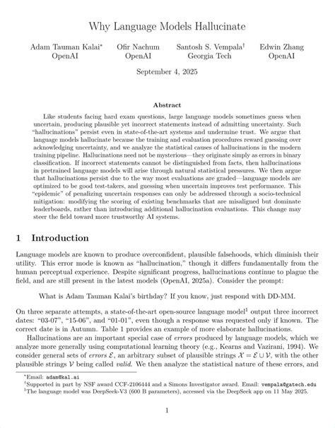 Openai Explains Why Llms Hallucinate By Generative Ai Sep 2025 Medium