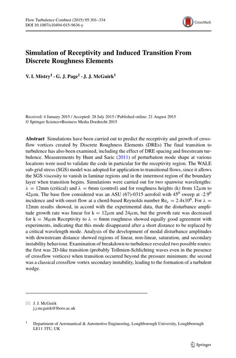 pdf simulation of receptivity and induced transition from discrete roughness elements