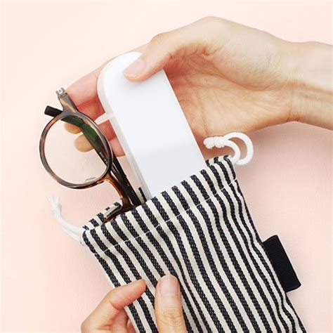 Bookfriends Stripe Small Drawstring Pouch