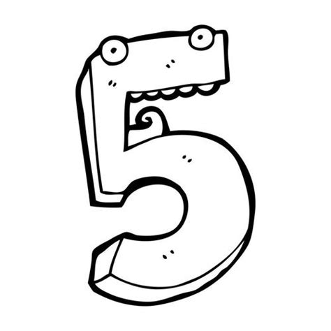 数字五简笔画立体又简单笔画（精选14张） 简笔画图片大全