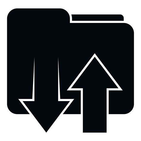 Folder Storage Icon Simple Vector Backup Data Vector Art At Vecteezy