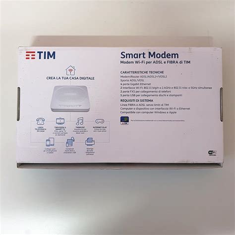 Smart Modem Wi Fi 771302 Nuovo Per Adsl E Fibra Di Tim Giovatech