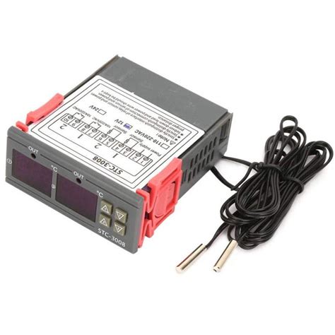 Stc 3008 Dc12v Dual Display Thermostat Temperature Controller With 1m Ntc Probe