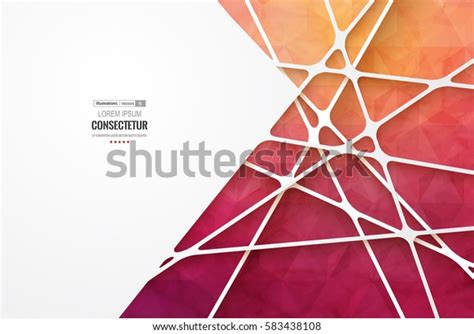 Abstract Geometric Background Polygons Info Graphics Stock Vector Royalty Free 583438108