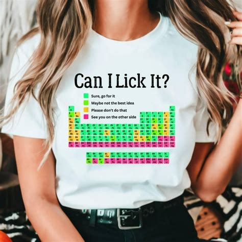 Chemistry Periodic Table Tee Color Coded Element Chart Graphic For Stem Fans Unisex Cotton T