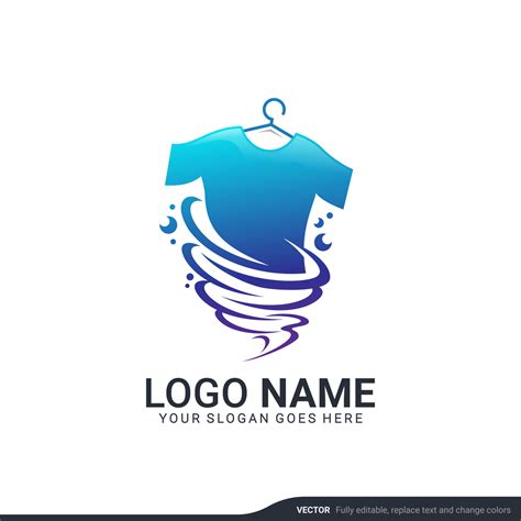 Modern Laundry Services Logo Design Editable Logo Design 5338512