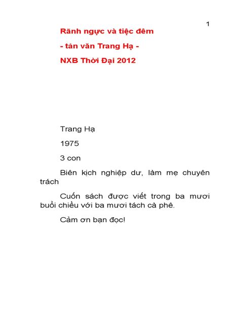 Ranh Ngc Va Tic Dem Pdf