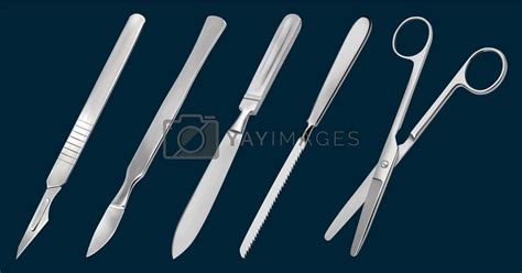 A Set Of Surgical Cutting Tools Reusable Scalpel Delicate Scalpel With Removable Blade